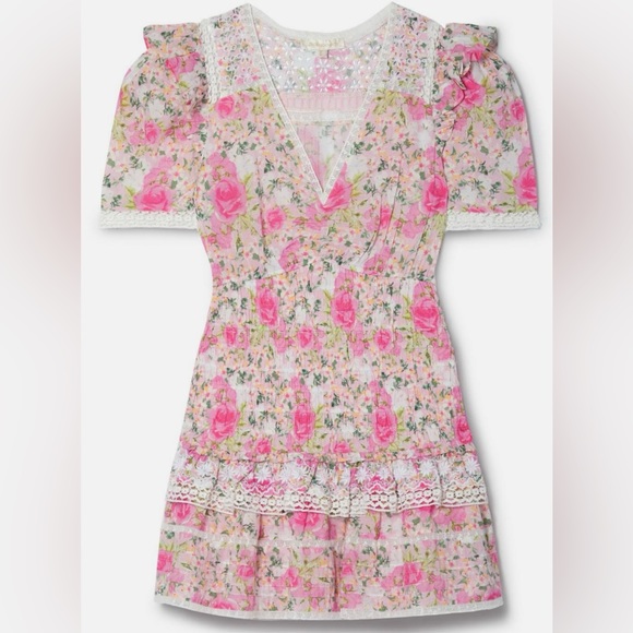 LoveShackFancy | Dresses | Loveshackfancy Pink Floral Dress | Poshmark